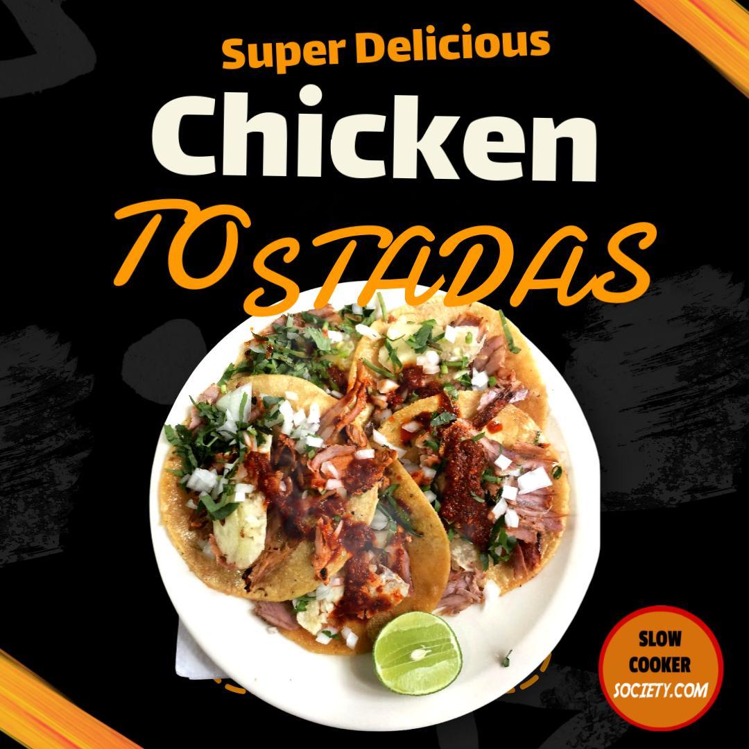 Slow Cooker Appetizer Chicken Tostadas Recipe